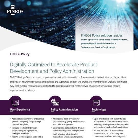 FINEOS Policy Administration System | Life, Accident and Health